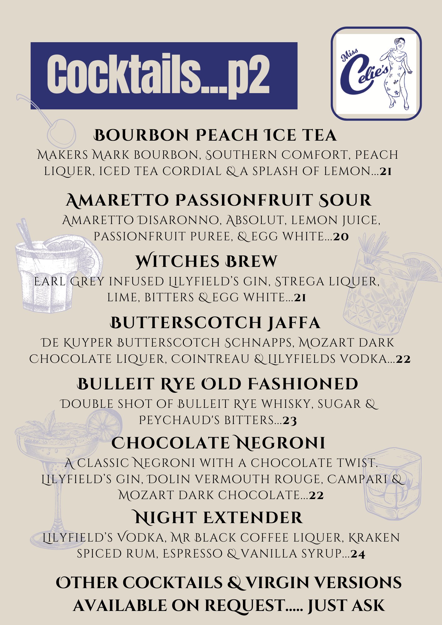 Our Menu - Tasty, delicious and good value food
