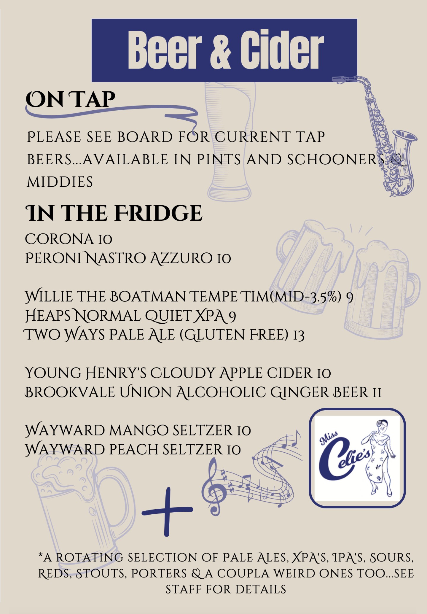 Our Menu - Tasty, delicious and good value food